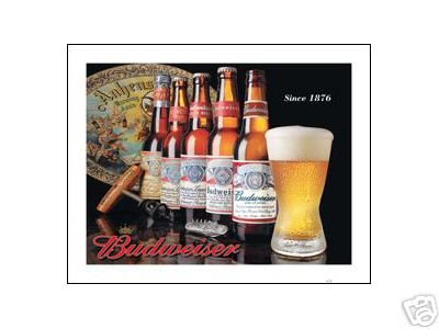 BUDWEISER SINCE 1876 SIGN METAL ADV SIGNS B