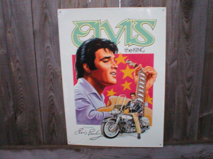 ELVIS PRESLEY TIN SIGN METAL RETRO ADV SIGNS E