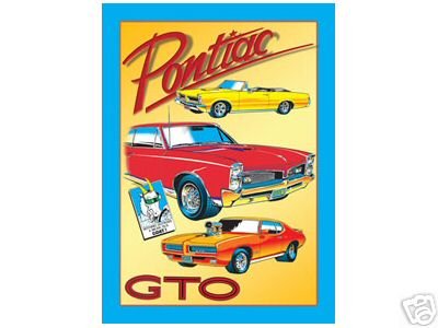 GTO PONTIAC RETRO TIN SIGN