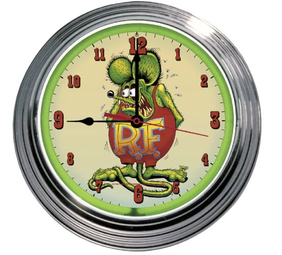 RAT FINK RETRO NEON CLOCK