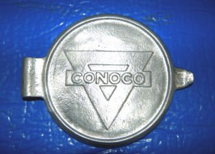 CONOCO ALUMINUM LUBESTER LID SIGN