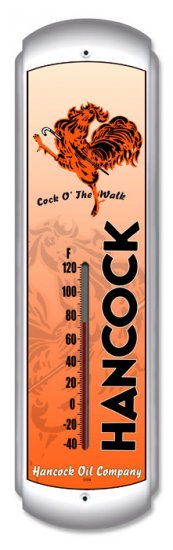 HANCOCK OIL COMPANY THERMOMETER SIGN