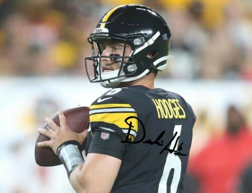 DEVLIN DUCK HODGES SIGNED PHOTO 8X10 RP AUTO AUTOGRAPHED STEELERS