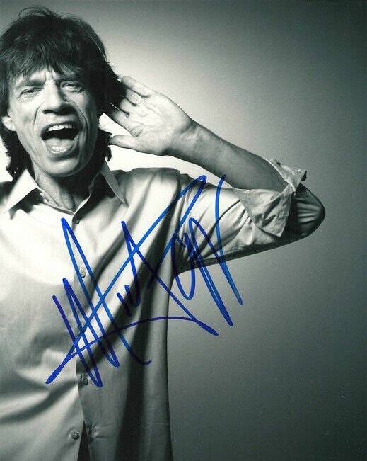 MICK JAGGER SIGNED PHOTO 8X10 RP AUTOGRAPHED * THE ROLLING STONES