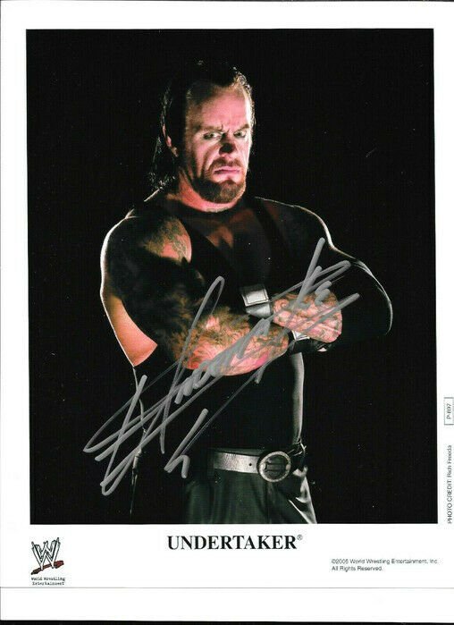 THE UNDERTAKER SIGNED PHOTO 8X10 RP AUTOGRAPHED WWF WWE WRESTLING