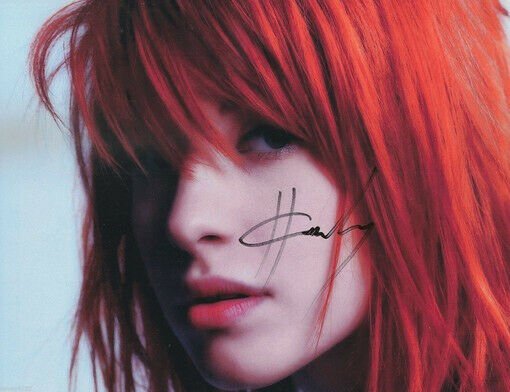 HAYLEY WILLIAMS SIGNED PHOTO 8X10 RP AUTOGRAPHED * PARAMORE * PETALS ...