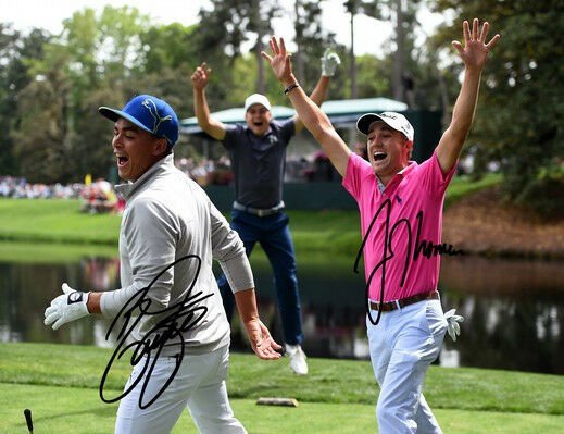 RICKIE FOWLER & JUSTIN THOMAS SIGNED PHOTO 8X10 RP AUTOGRAPHED GOLF PROS