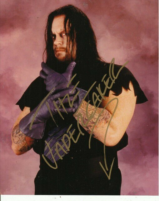 THE UNDERTAKER SIGNED PHOTO 8X10 RP AUTOGRAPHED WRESTLING WWF WWE