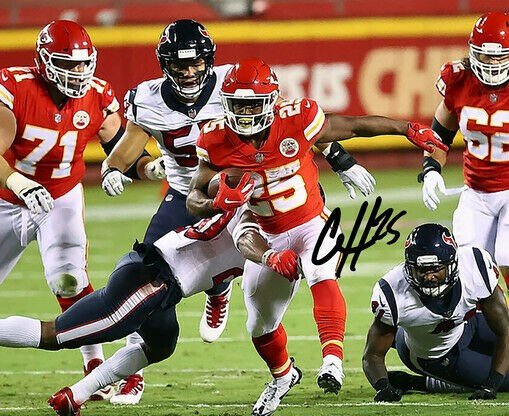* CLYDE EDWARDS-HELAIRE SIGNED PHOTO 8X10 RP AUTOGRAPHED KANSAS CITY ...