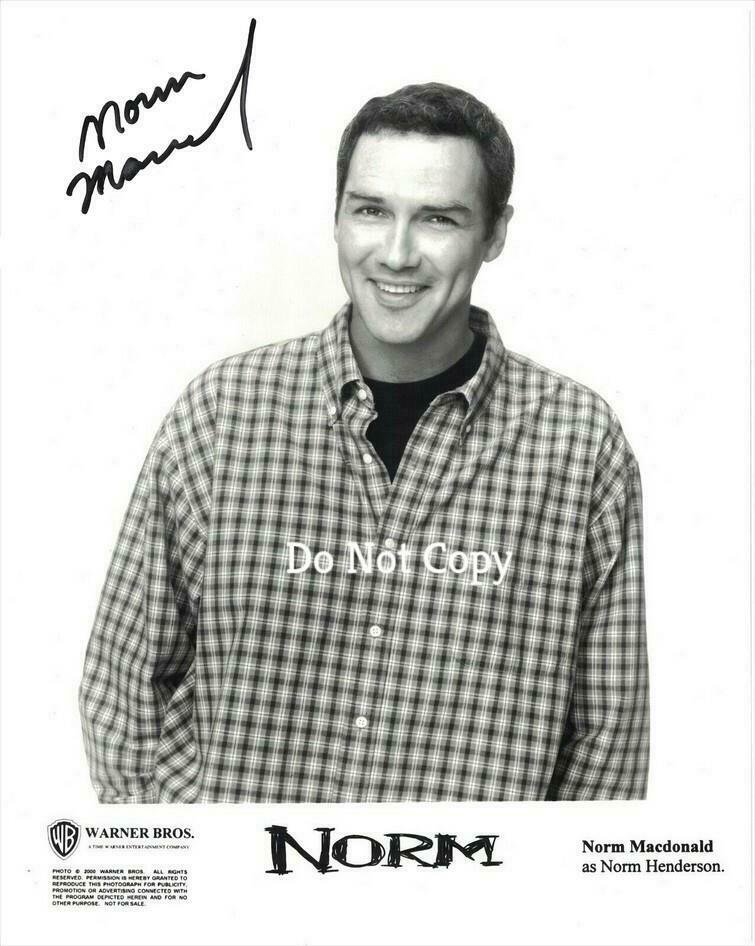 NORM MACDONALD SIGNED POSTER PHOTO 8X10 RP AUTOGRAPHED PICTURE