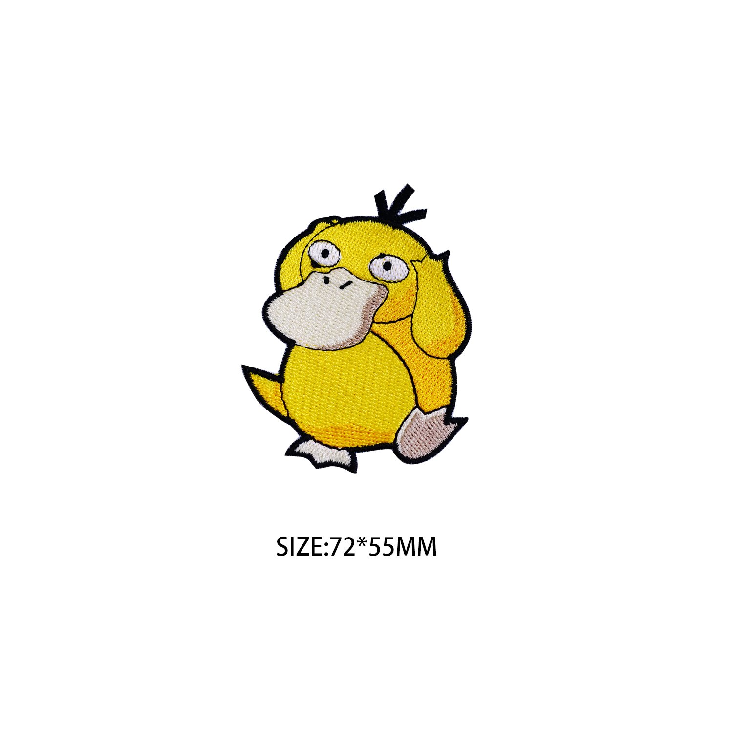 Psyduck Pokemon Custom Embroidered Iron-On Sew-On Patch Embroidered Patches Cartoon Patch