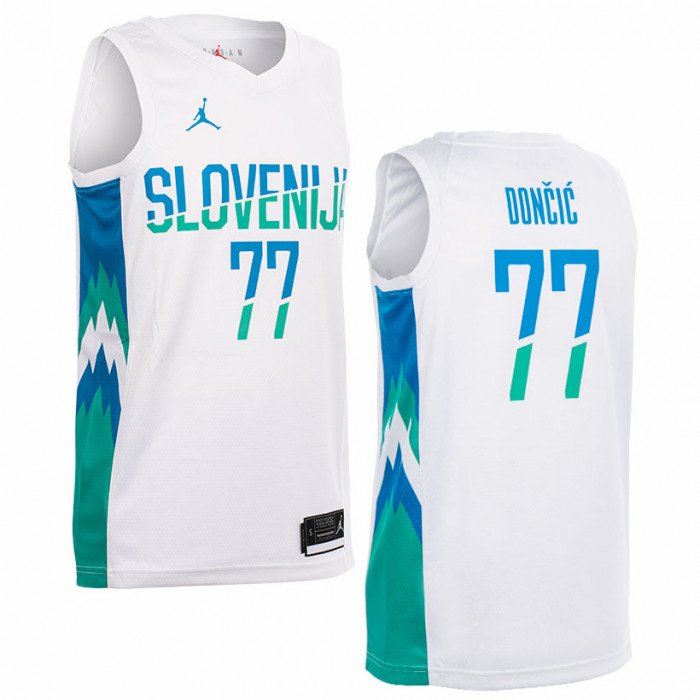 Dallas Mavericks #77 luka Doncic Men's White Basketball Jersey