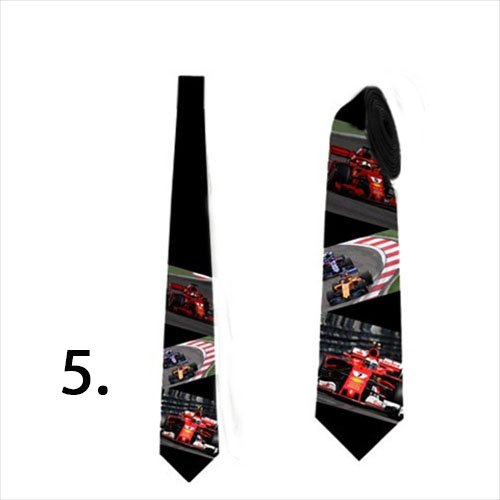 Tie with racing cars
