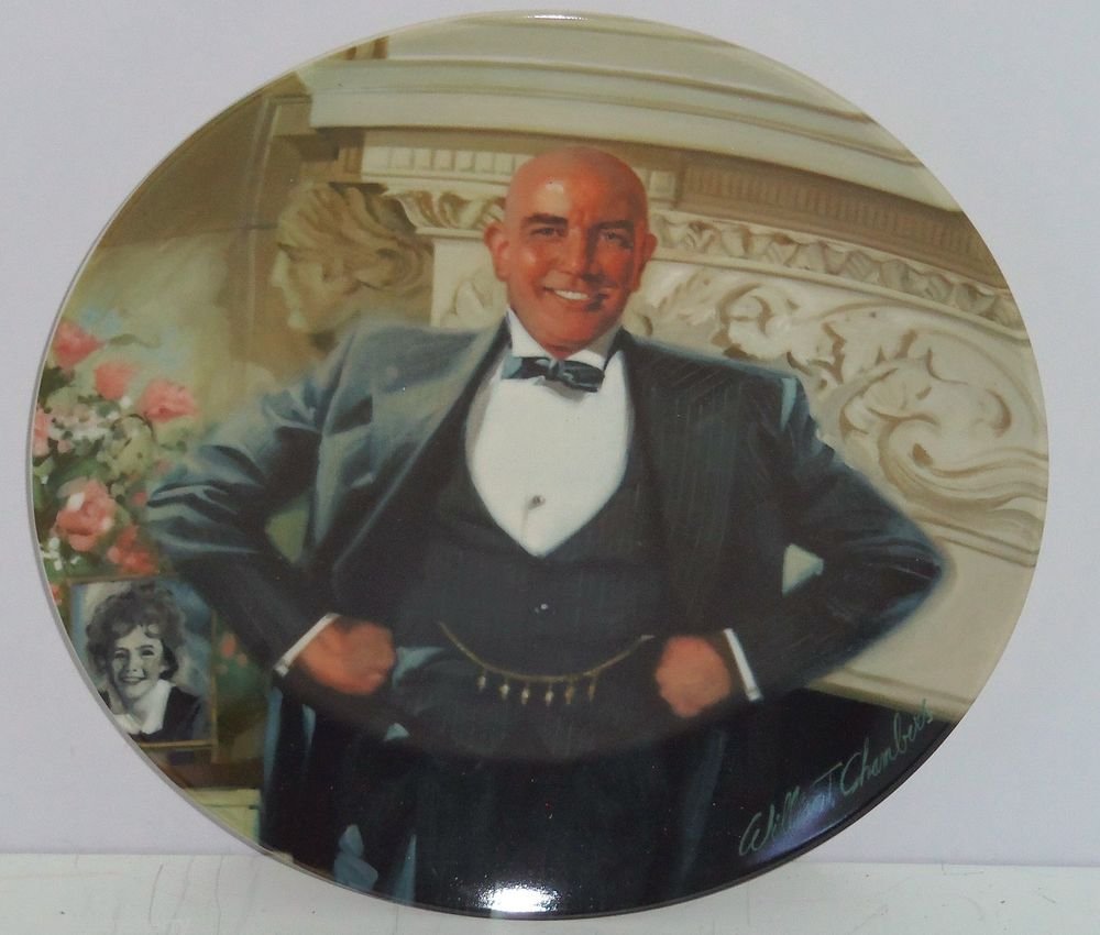 Daddy Warbucks Collector Plate Columbia Picture Movie Vintage 1982