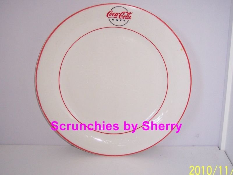 Coke Dinner Plates Coca Cola Cafe Plate Vintage 2000 Lot of 2