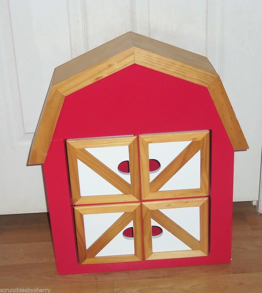 Sold Ebay 7/5/25 Red Barn Wall Cabinet Shelf Spice Bedroom Kitchen Wood ...