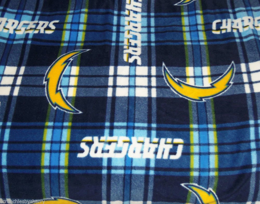 Los Angeles Chargers Blanket Plaid Fleece Baby Pet Dog NFL Football ...