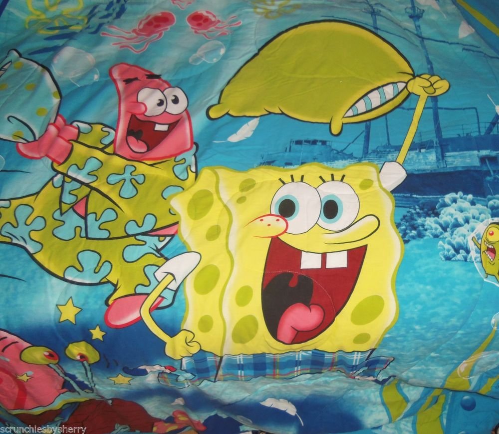 Spongebob Squarepants Twin Comforter Sheets Curtains Pillowcase sold ... Spongebob Squarepants Twin Comforter Sheets Curtains Pillowcase sold ...