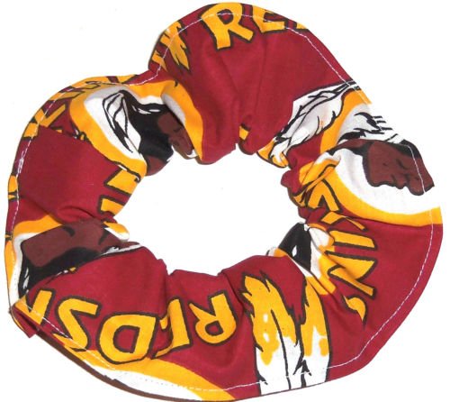 Washington Redskins Football Maroon Fabric hair Scrunchie Scrunchies NFL