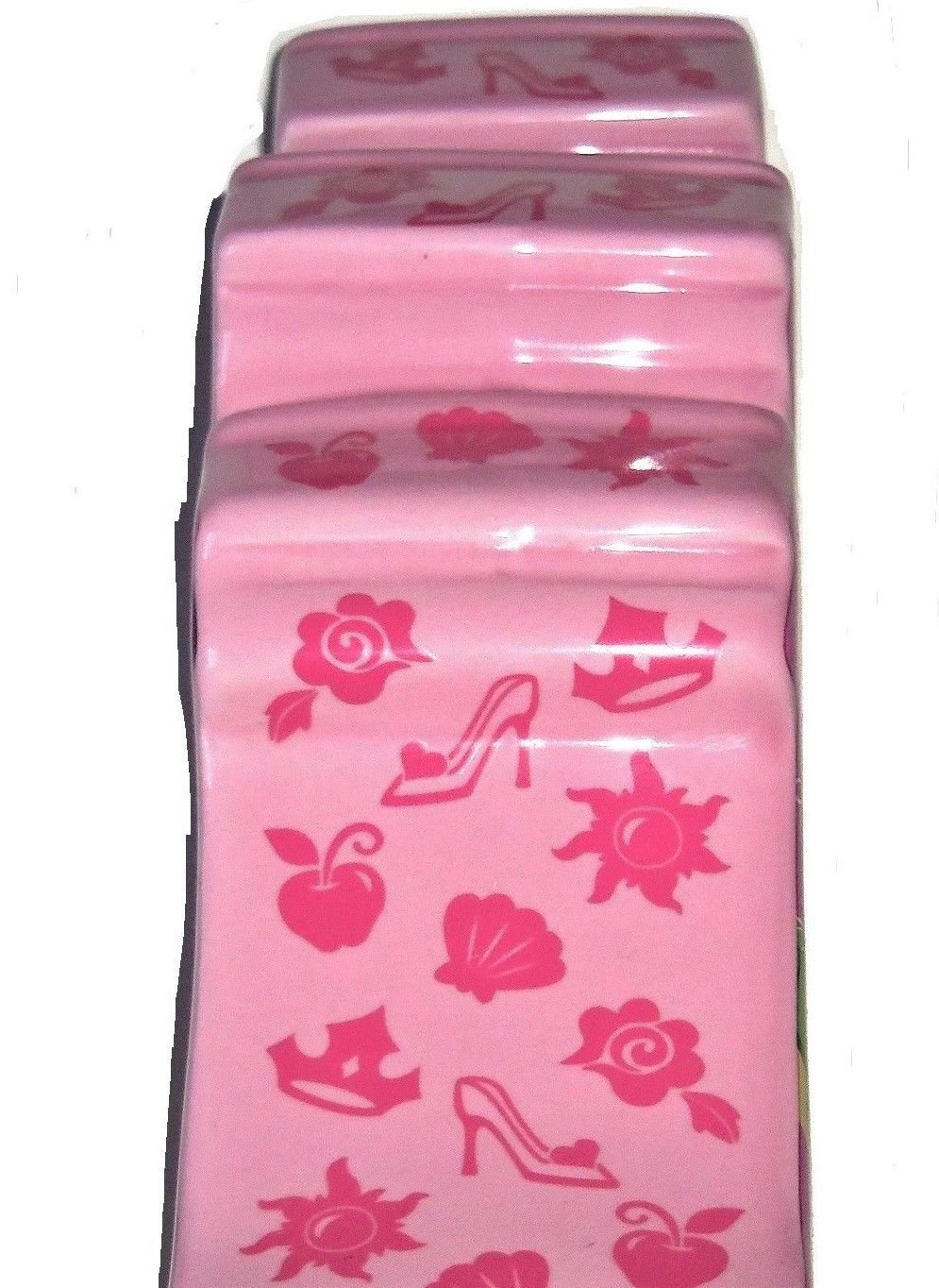 Disney Princess Castle Ceramic Bank Coin Money Theme Parks Ariel Belle ...