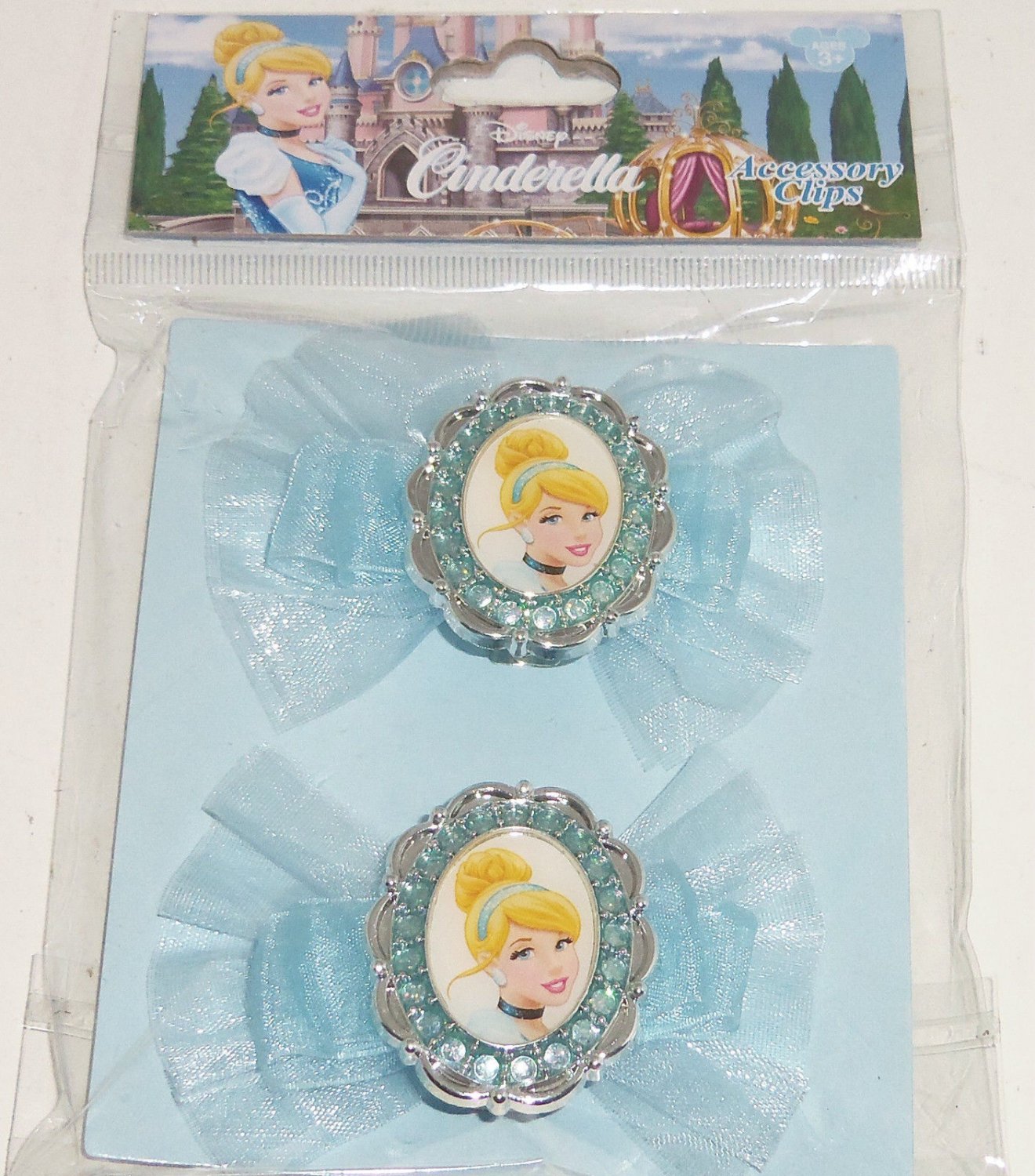 Disney Princess Girls Hair Clips Accessories Cinderella New Theme Parks