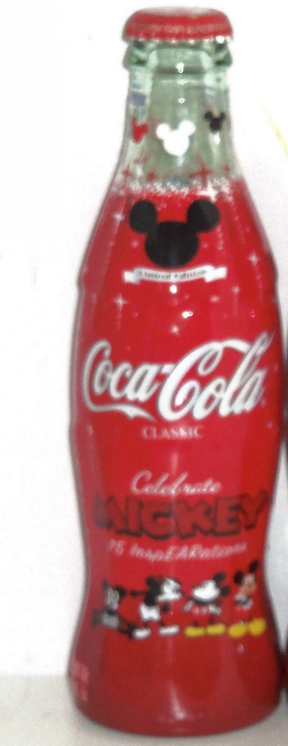 Disney Mickey Mouse Coca Cola Bottle Celebrate Mickey 75 InspEARations ...