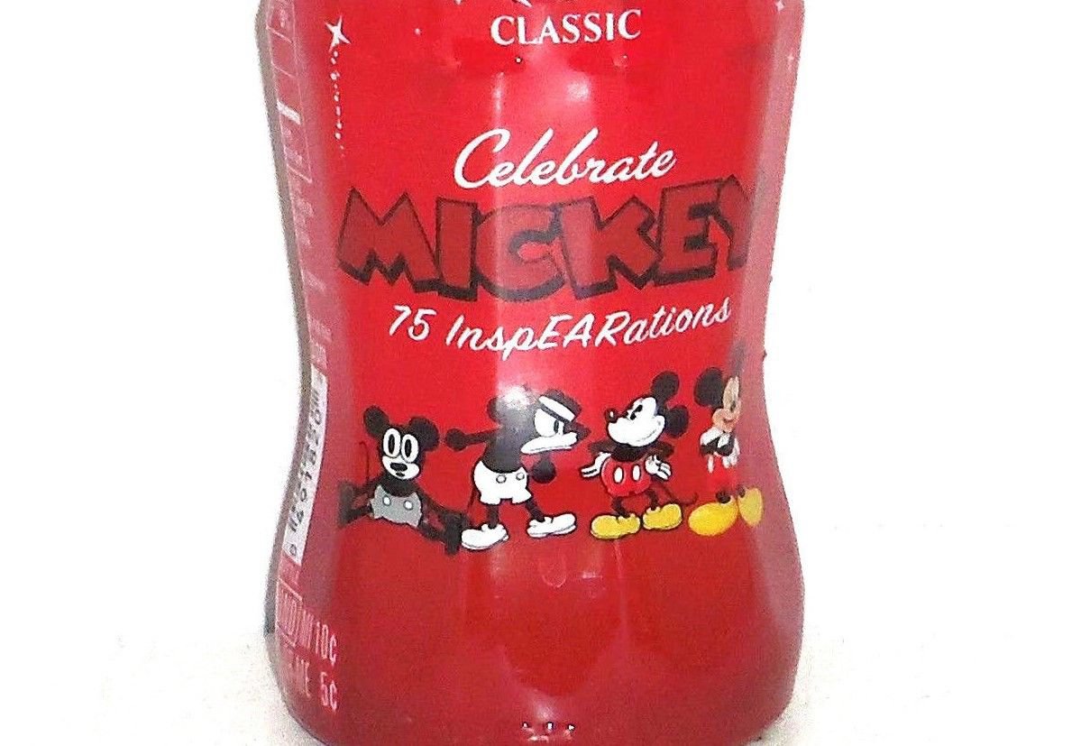 Disney Mickey Mouse Coca Cola Bottle Celebrate Mickey 75 InspEARations ...