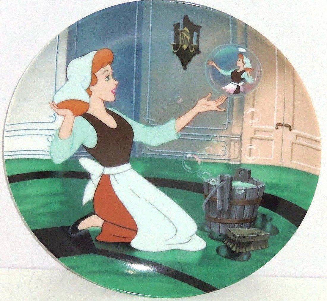 Disney Princess Cinderella Collector Plate Sing Sweet Nightingale ...