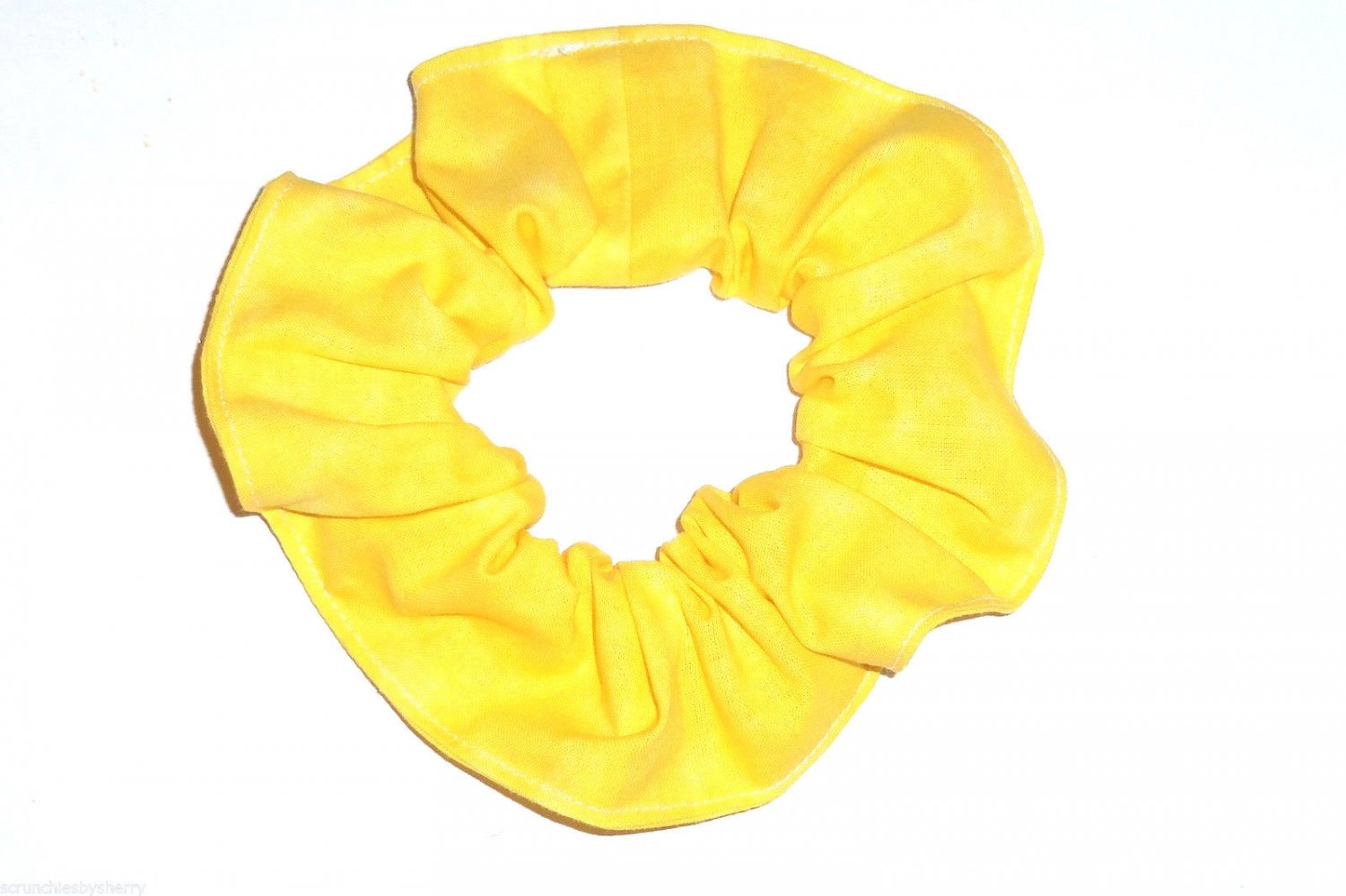 Yellow Variegated Color Fabric Hair Scrunchie Scrunchies by Sherry