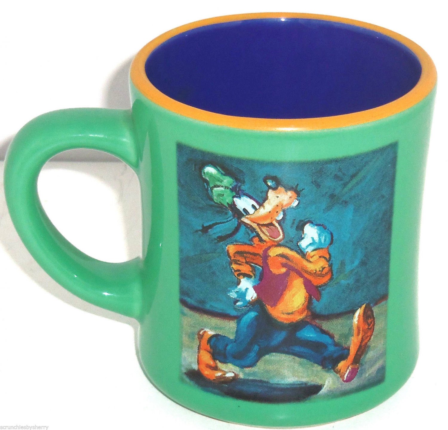 Sold Az 11/20/2022 Disney Store Goofy Coffee Mug Blue Gold Green Tea ...