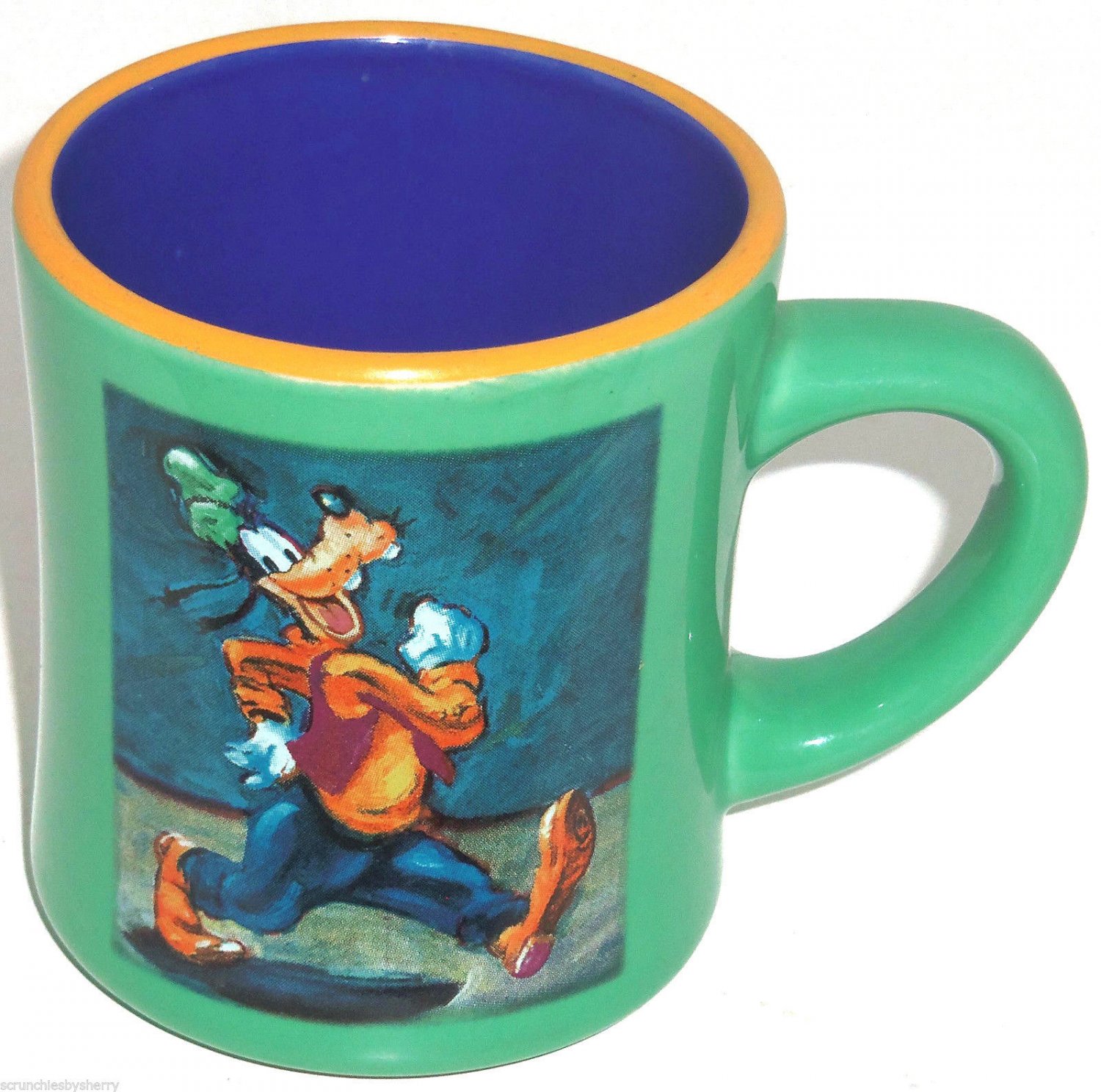 Sold Az 11/20/2022 Disney Store Goofy Coffee Mug Blue Gold Green Tea ...