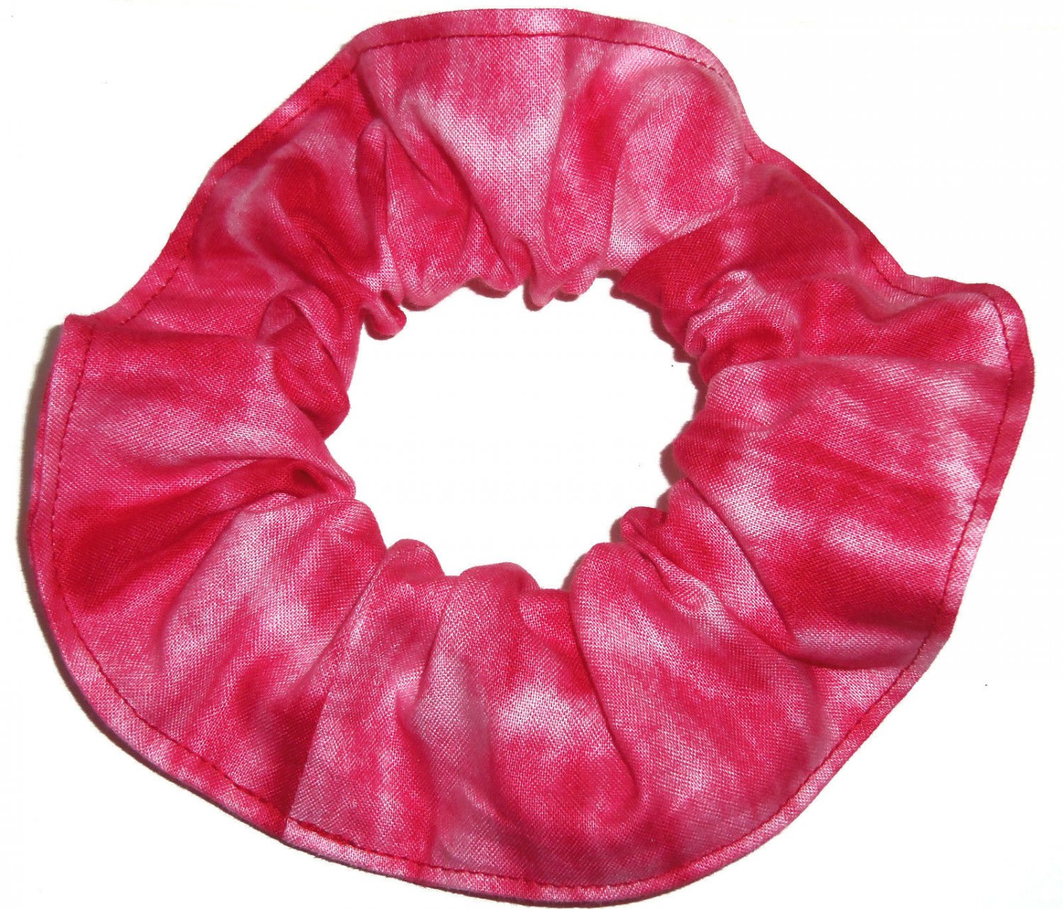 Red Tie Dye Hair Scrunchie Fabric Scrunchies by Sherry