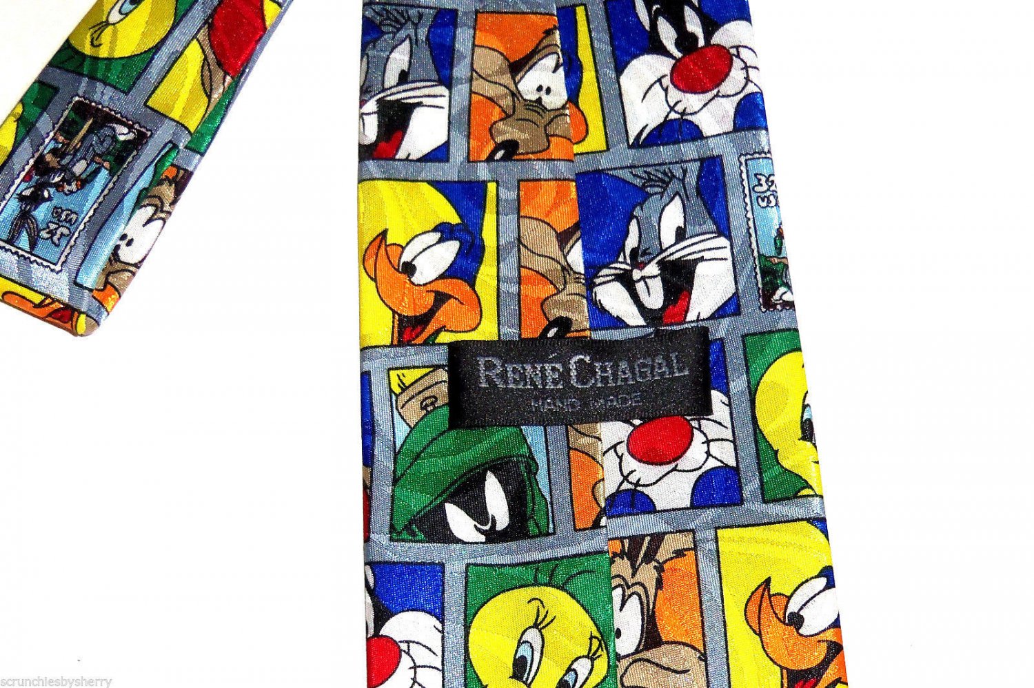 Looney Tunes Bugs Tweety Bird Taz Daffy Duck Mens Neck Tie Necktie Rene ...