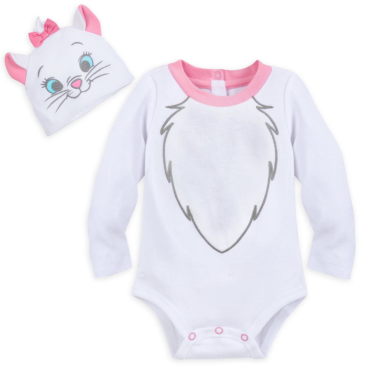 Disney Store Marie Baby Costume Bodysuit Hat 18-24 Months 2018 New