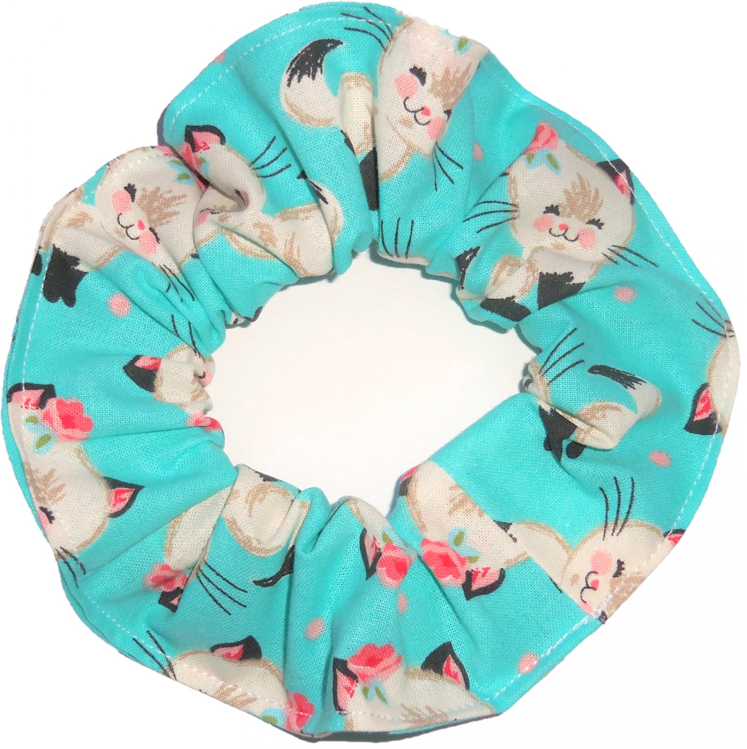 Cute Kittens KItty Cats Fabric Hair Ties Scrunchie Scrunchies by Sherry