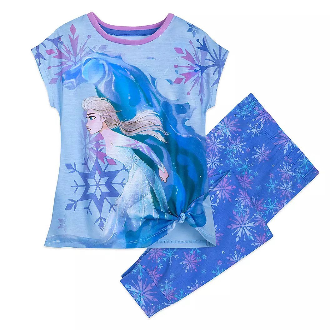 Disney Store Elsa Sleep Set for Girls Frozen 2 Blue Size 5 2020