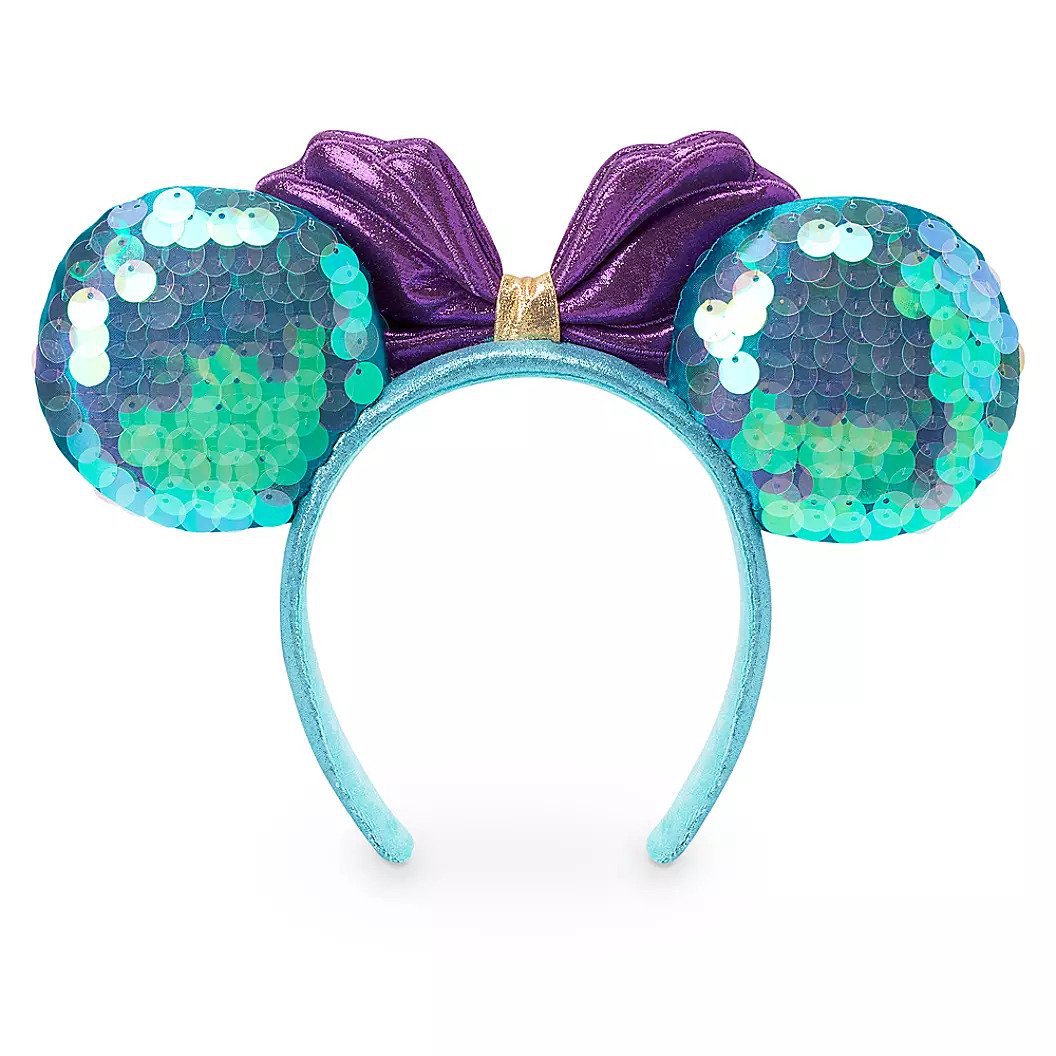 Disney Ariel The Little Mermaid Headband Mouse Ears Theme Parks 2020
