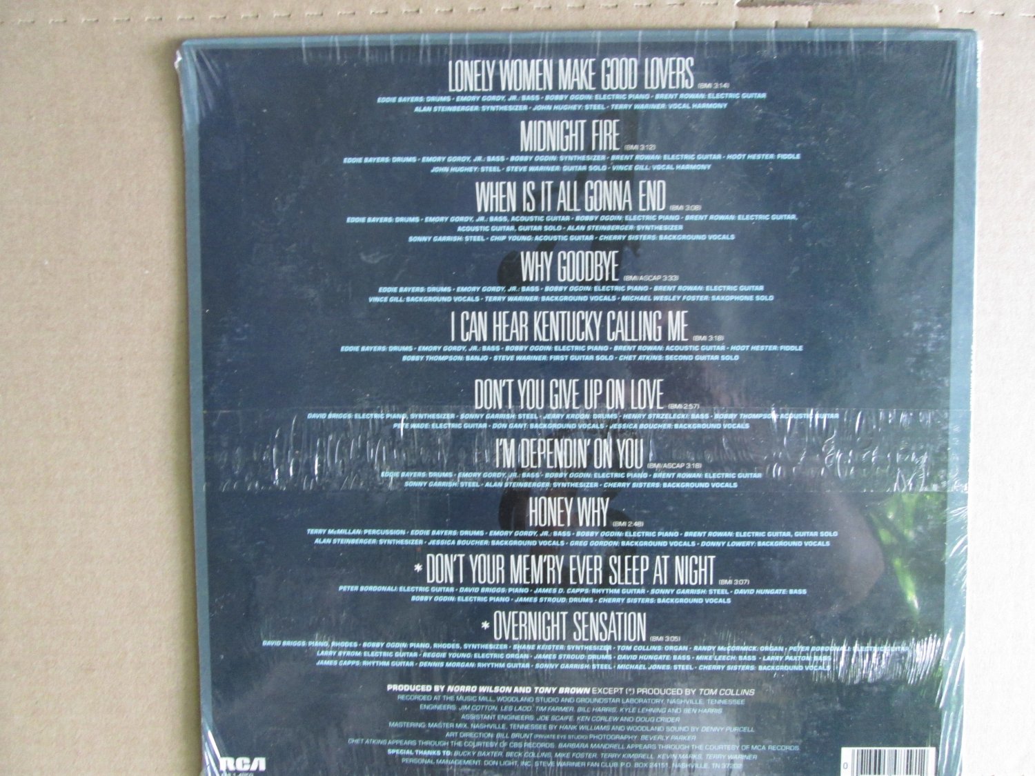 *Steve Wariner* Midnight Fire ♦ RCA 1983 **Sealed**