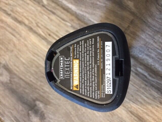 Craftsman Nextec 320.11221 12V 2.0Ah Li-Ion Battery