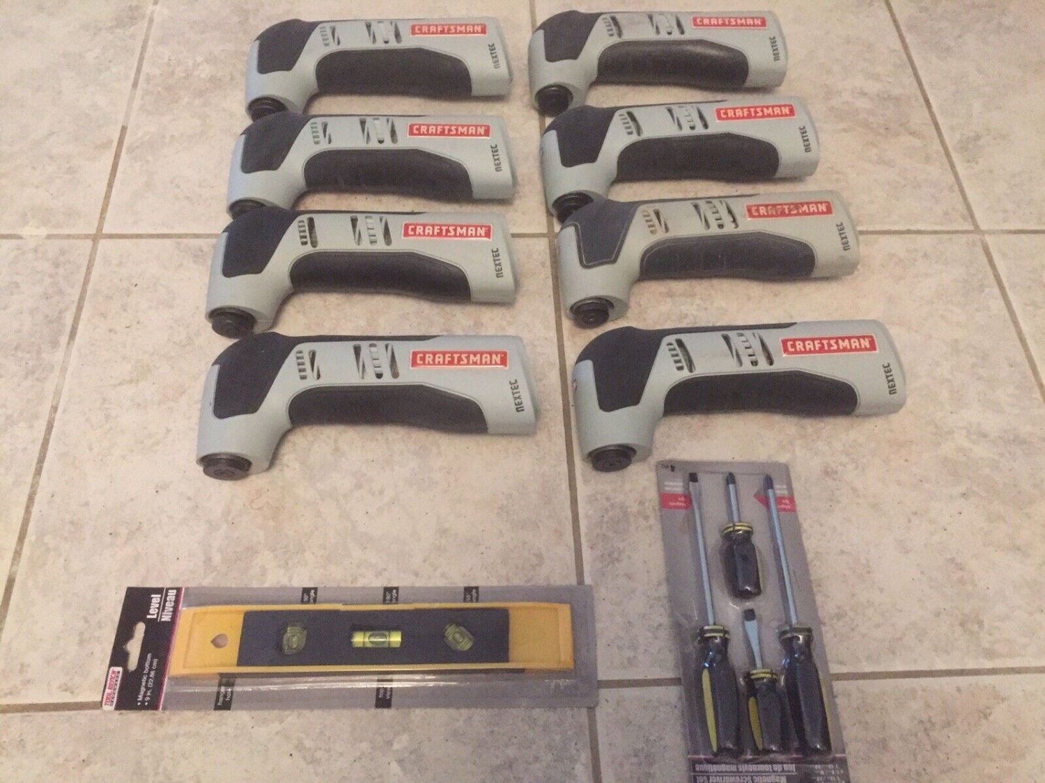 8 x Craftsman Power Tools Nextec 12V Cordless Oscillating Multi Bare ...