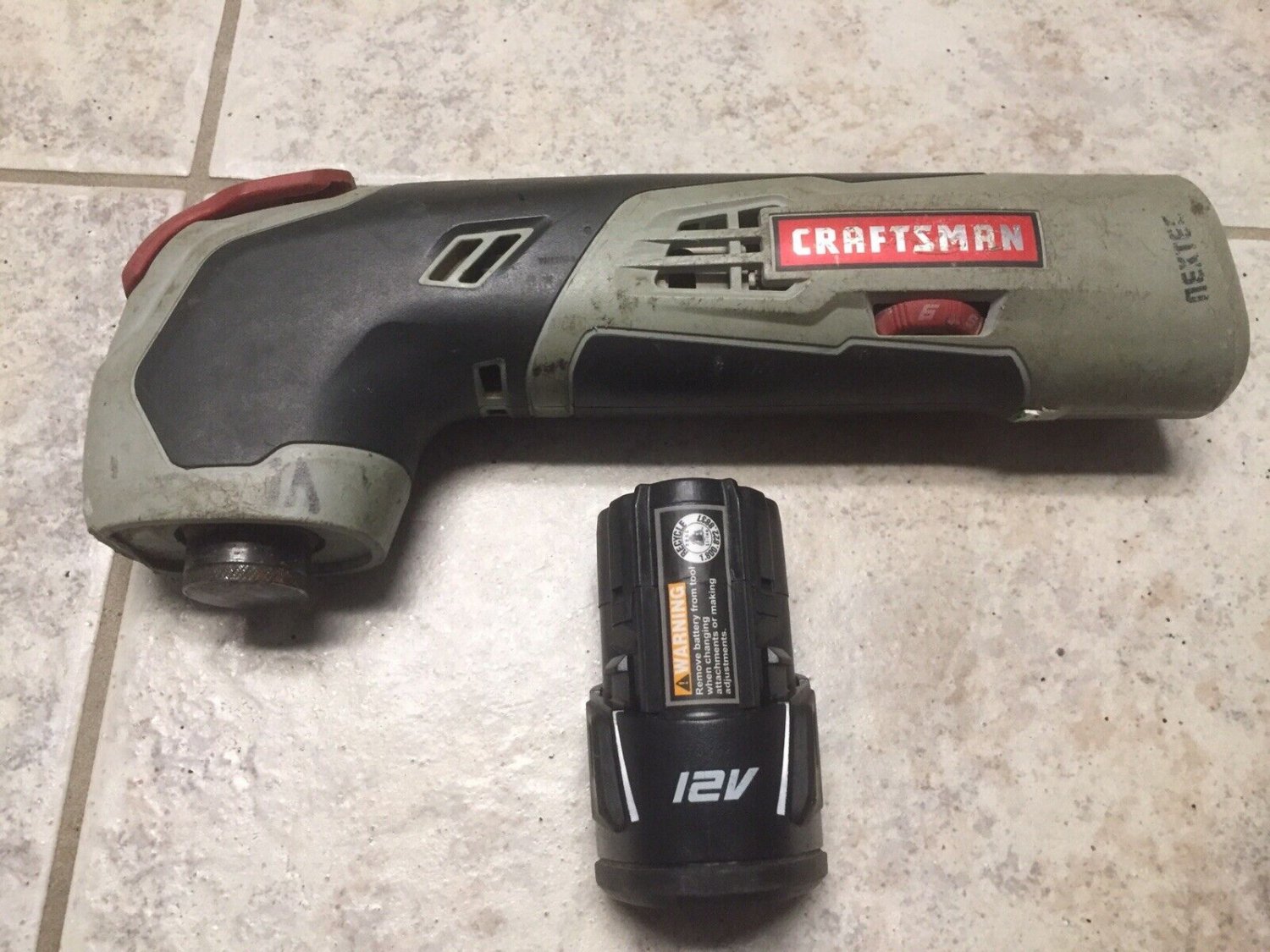 Craftsman Nextec 12V Cordless Oscillating Multi Tool Quick Release ...