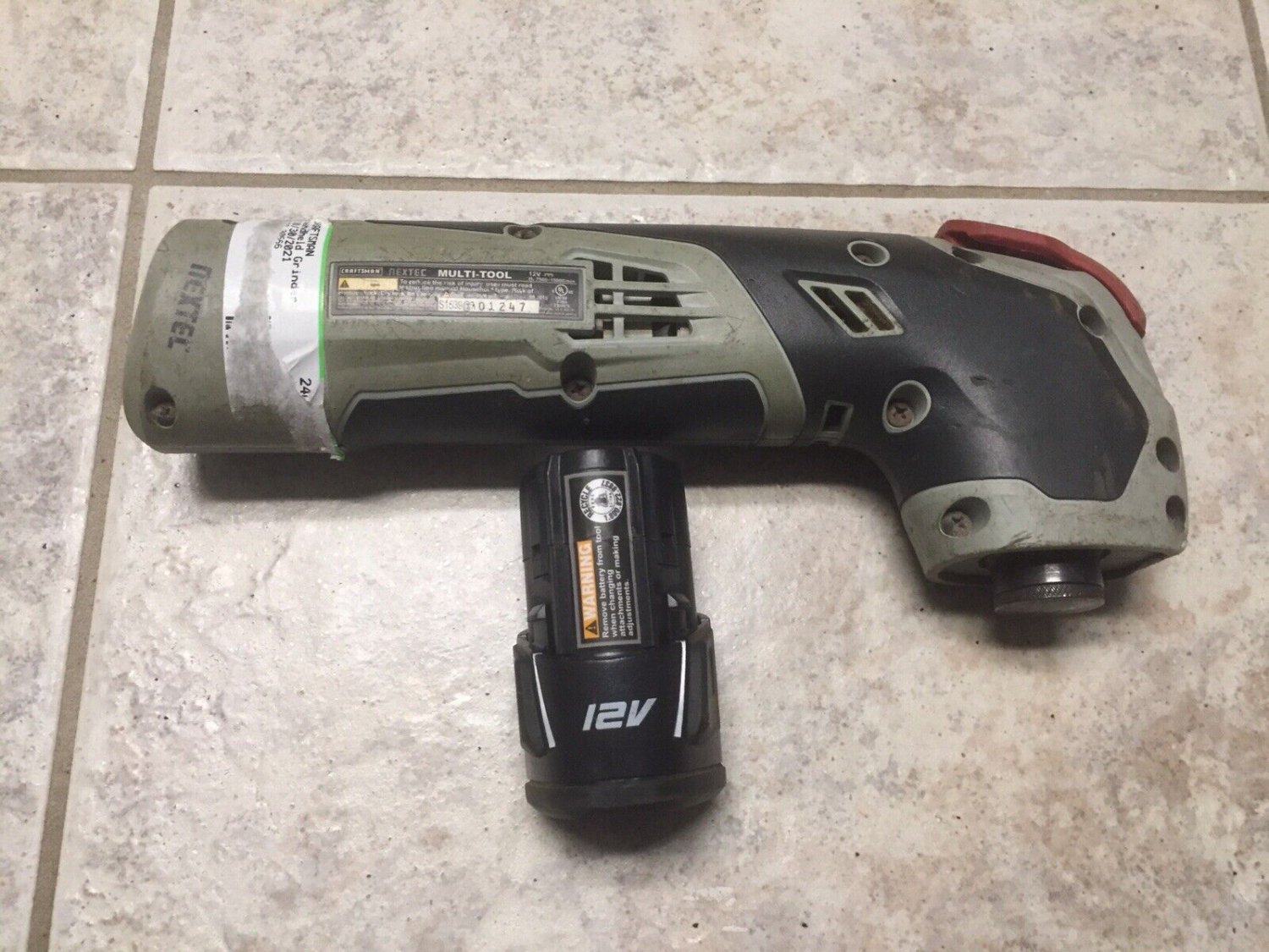 Craftsman Nextec 12V Cordless Oscillating Multi Tool Quick Release ...