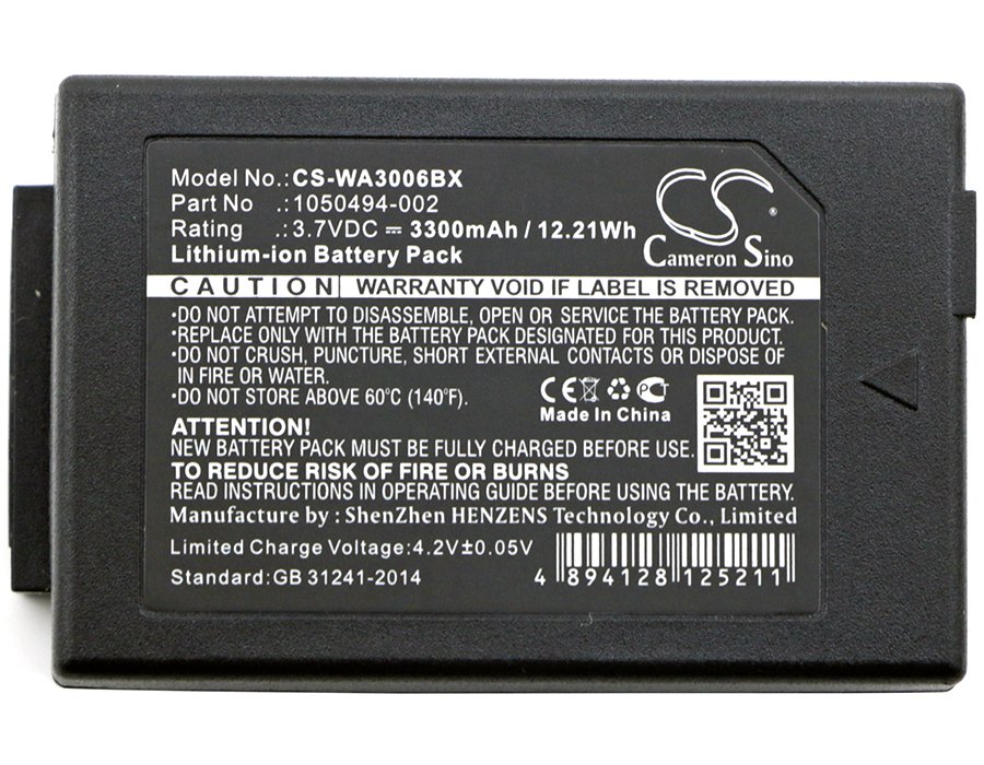 BATTERY PSION 1050494, 1050494-002, WA3006, WA3020 FOR WorkAbout Pro G2 ...