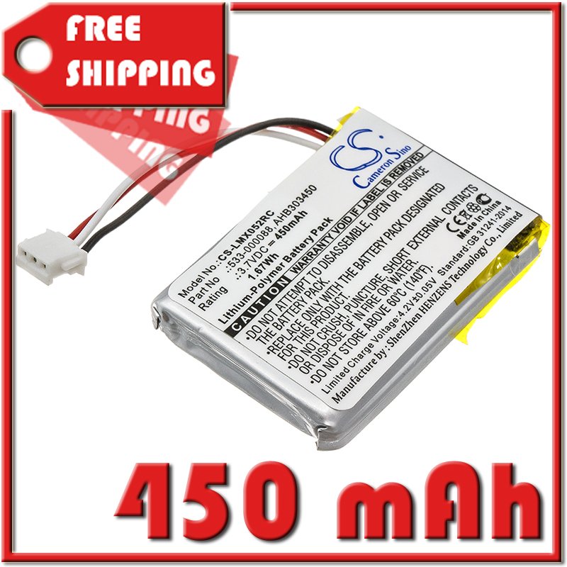 BATTERY LOGITECH 533-000120, 533-000121, AHB303450, L/N: 1412 FOR MX ...