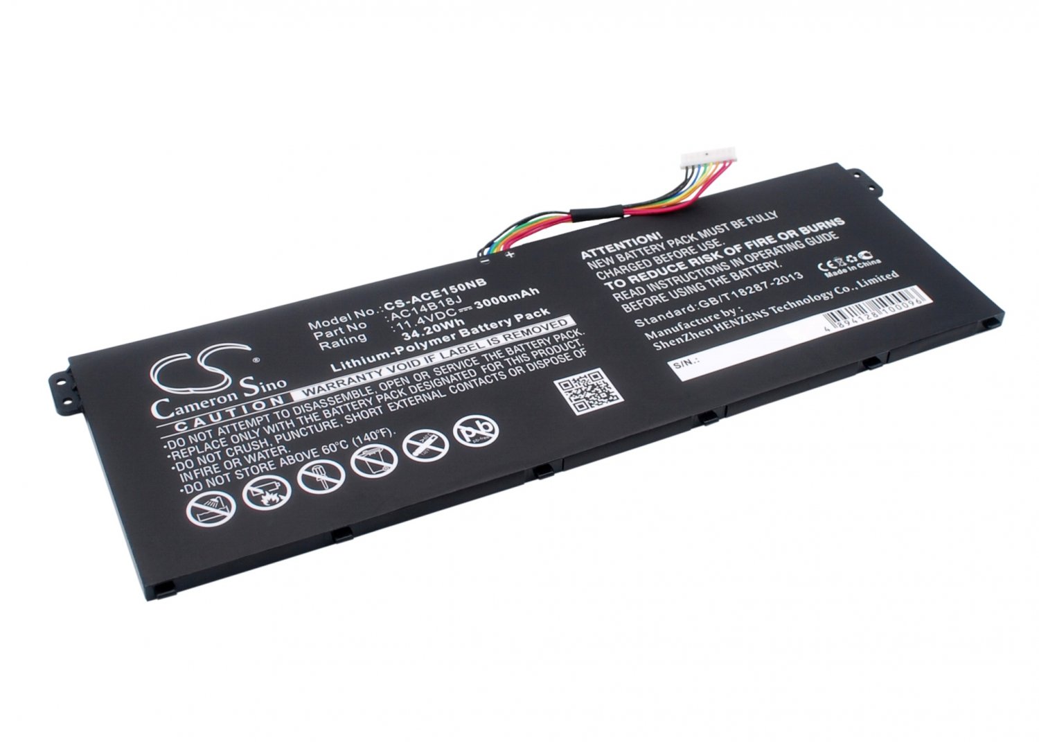 BATTERY ACER AC14B13J, AC14B18J, KT.0040G.004, KT0030G.004 FOR Swift 3 ...