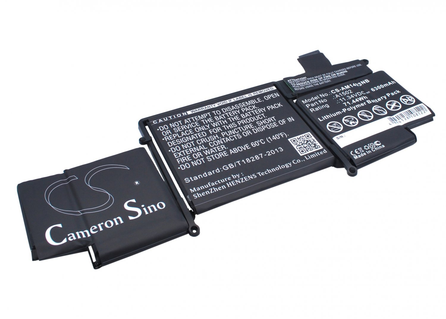 BATTERY APPLE 020-8146, 020-8148, A1493, A1502 FOR MacBook Pro "Core i7 ...