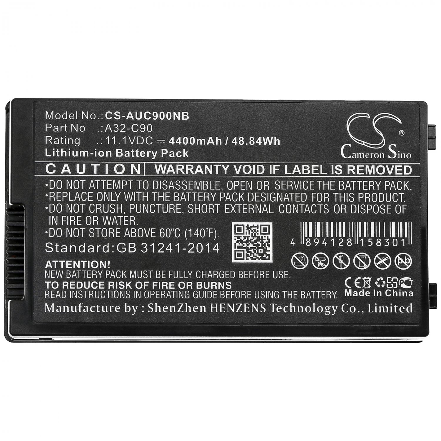 BATTERY ASUS A32-C90 FOR C90, C90A, C90P, C90S, C90S-AK006C