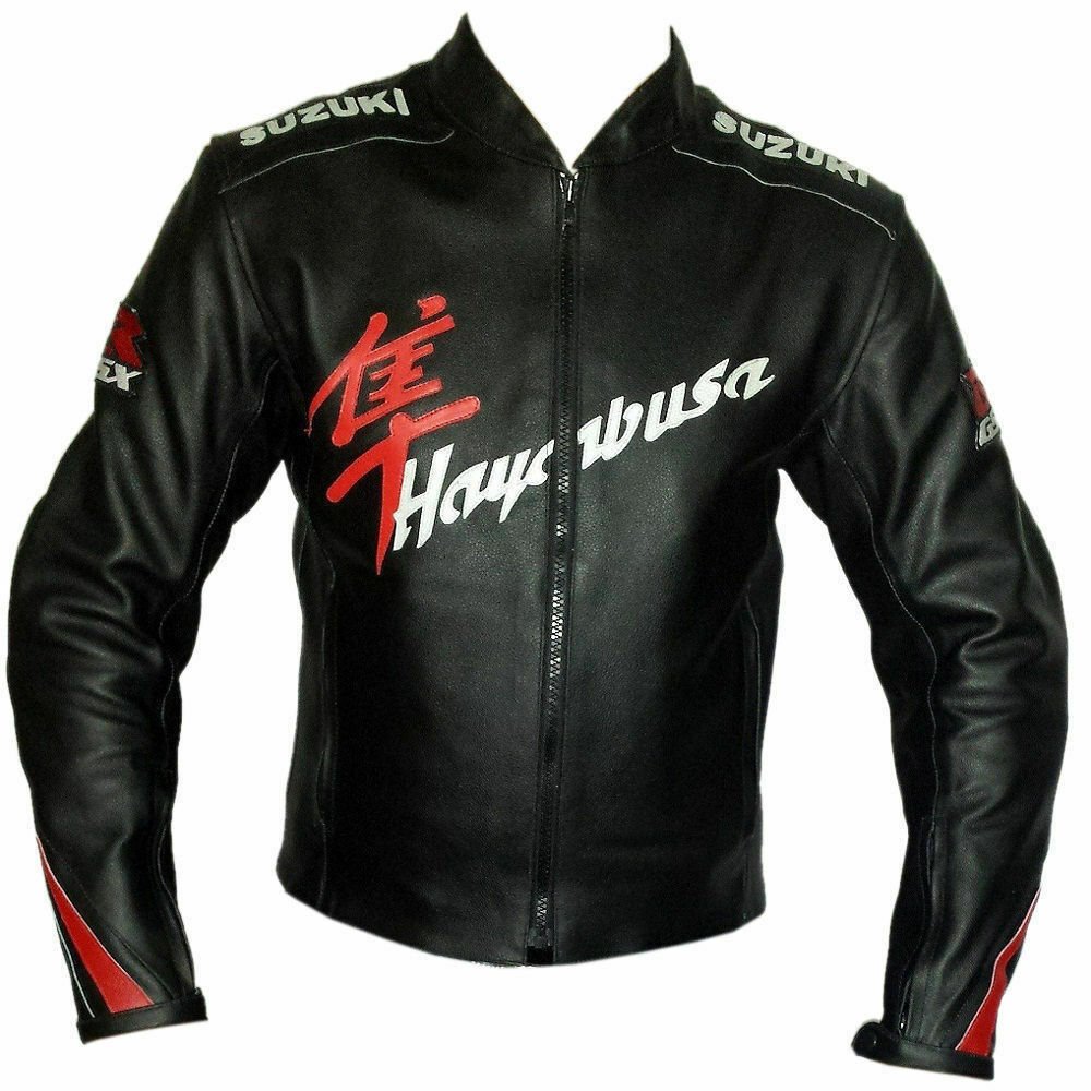 Suzuki Hayabusa Biker Motorcycle Racing Leather Jackets