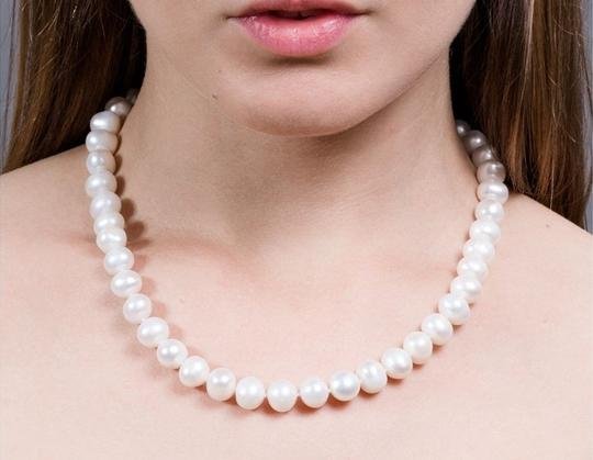 10 MM White South Sea Shell Necklace