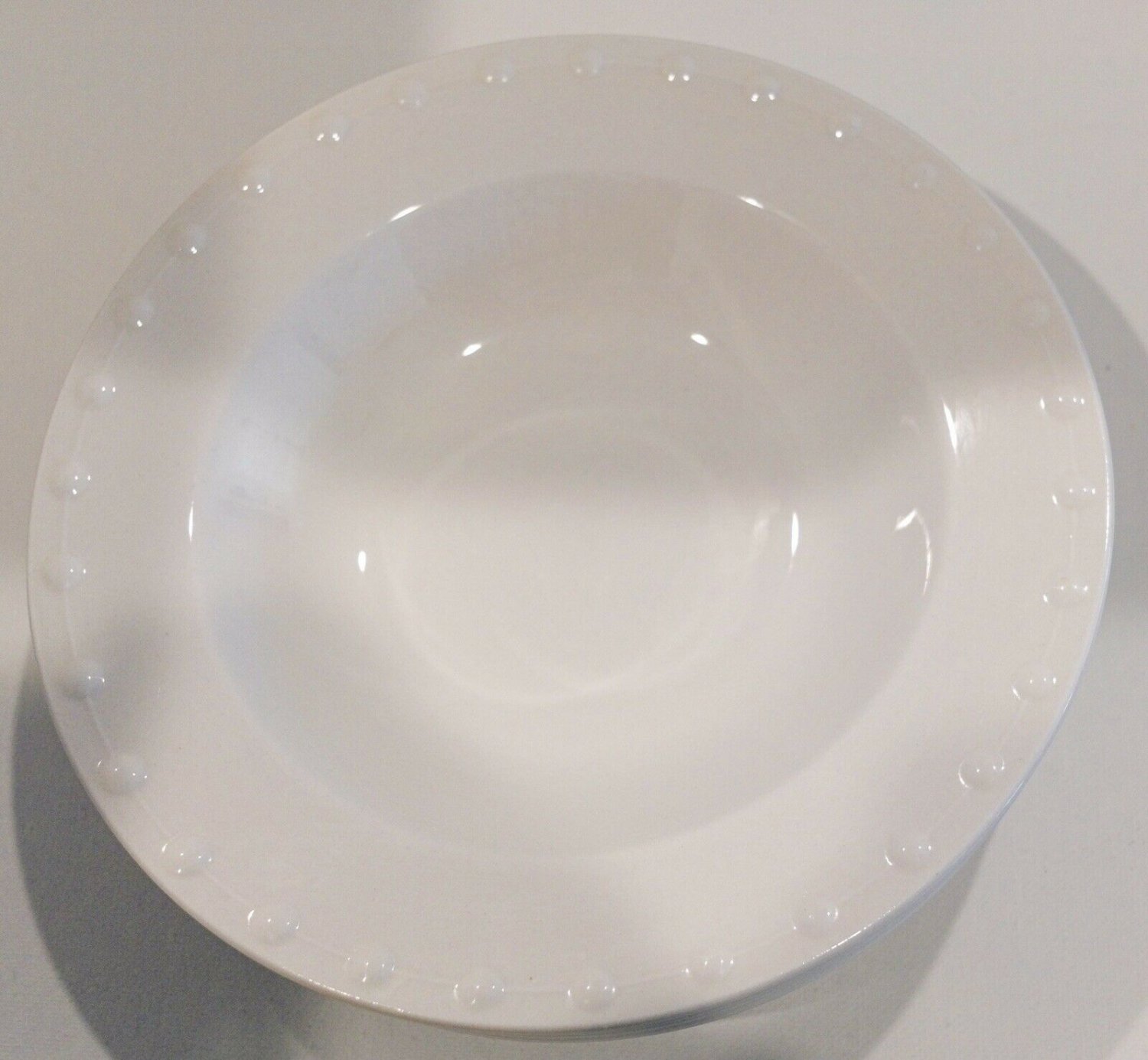Oneida Casual Settings Pearls White Soup Bowls 8 7/8" (Set of 4)